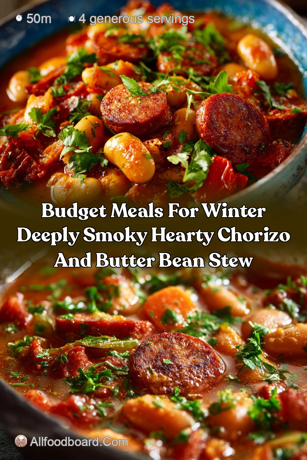 Budget Meals Smoky Chorizo Butter Bean Stew Cheap Family…
