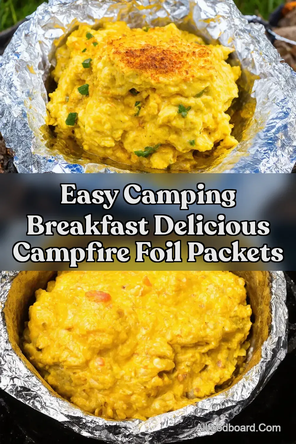 Easy Camping Breakfast Campfire Foil Packet Scramble - All…