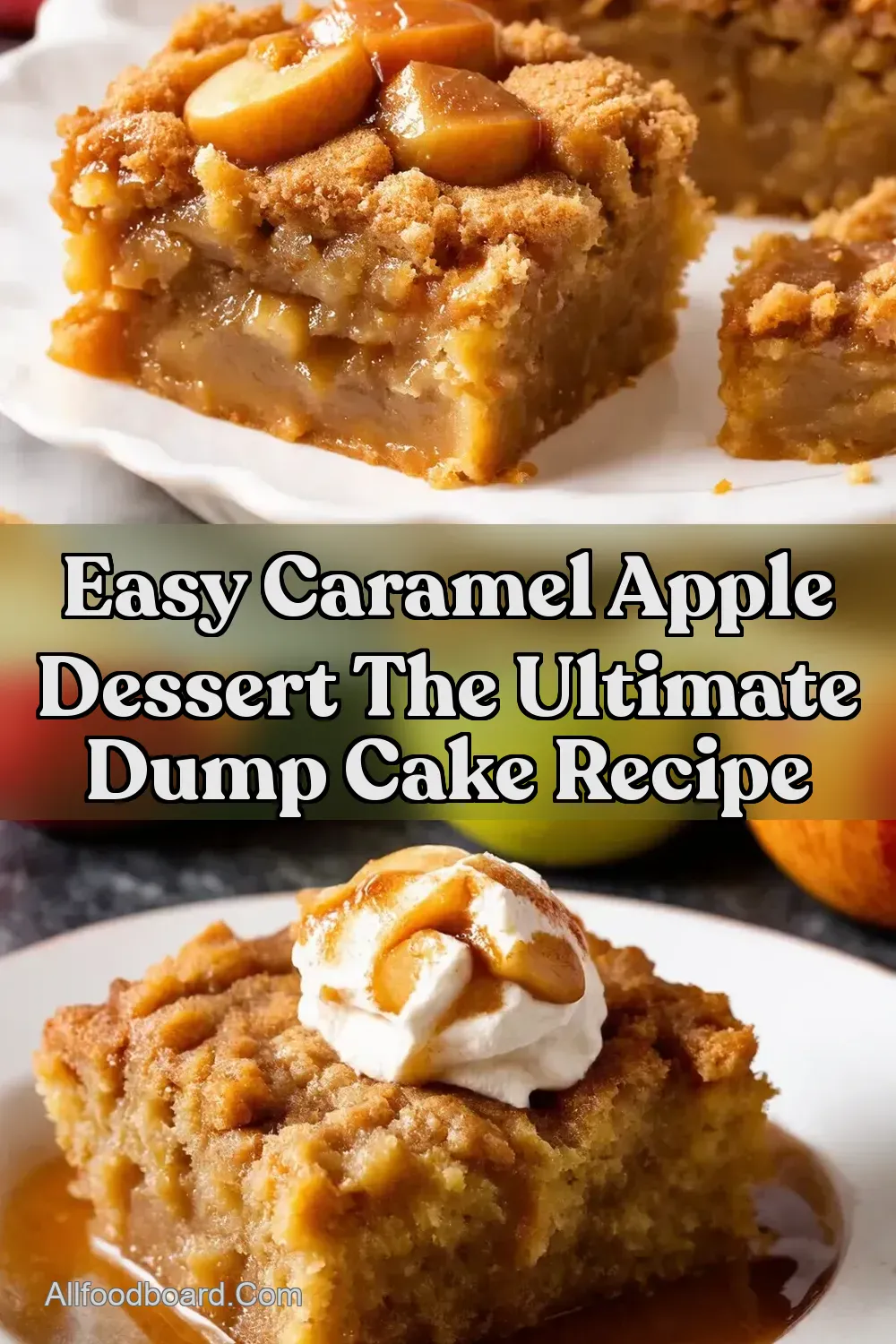 Caramel Apple Dump Cake Easiest Fall Dessert EVER - All…