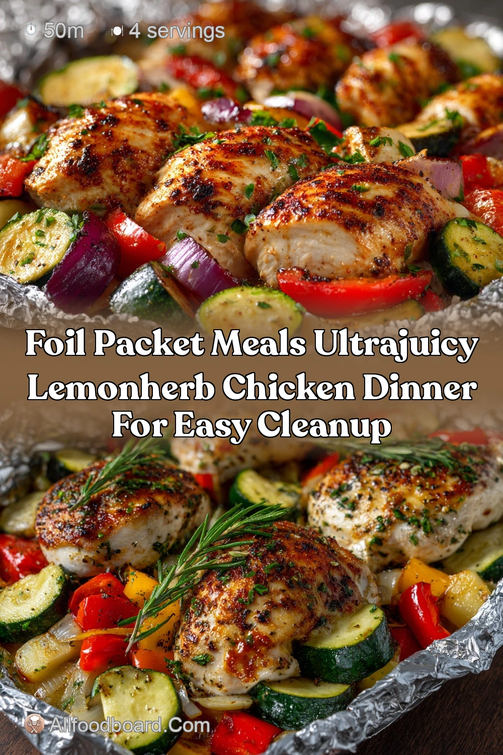 Foil Packet Meals Mediterranean Chicken Veggies No Mess…