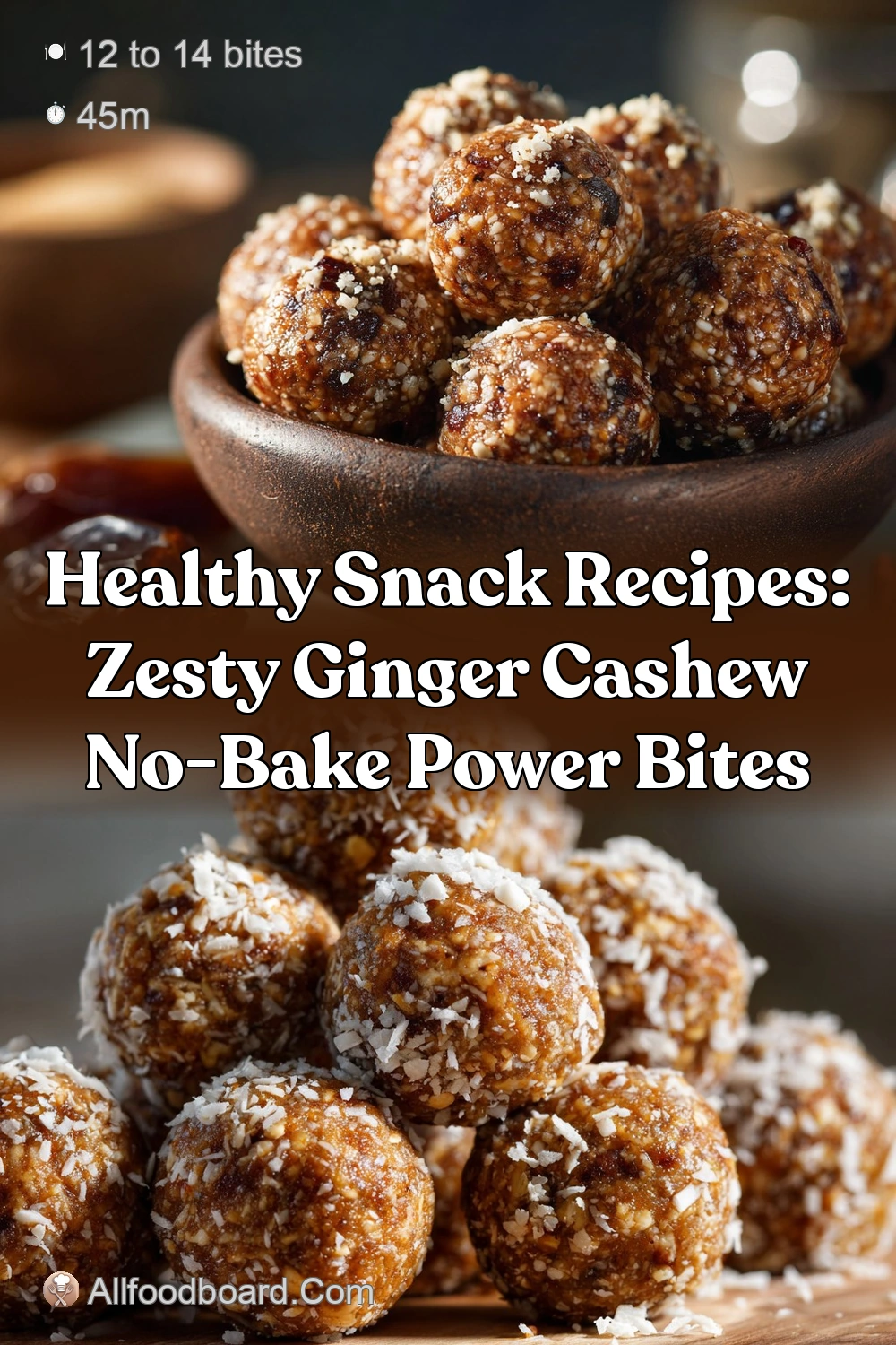 Healthy Snack Recipes for Adults: Easy No-Bake Ginger…
