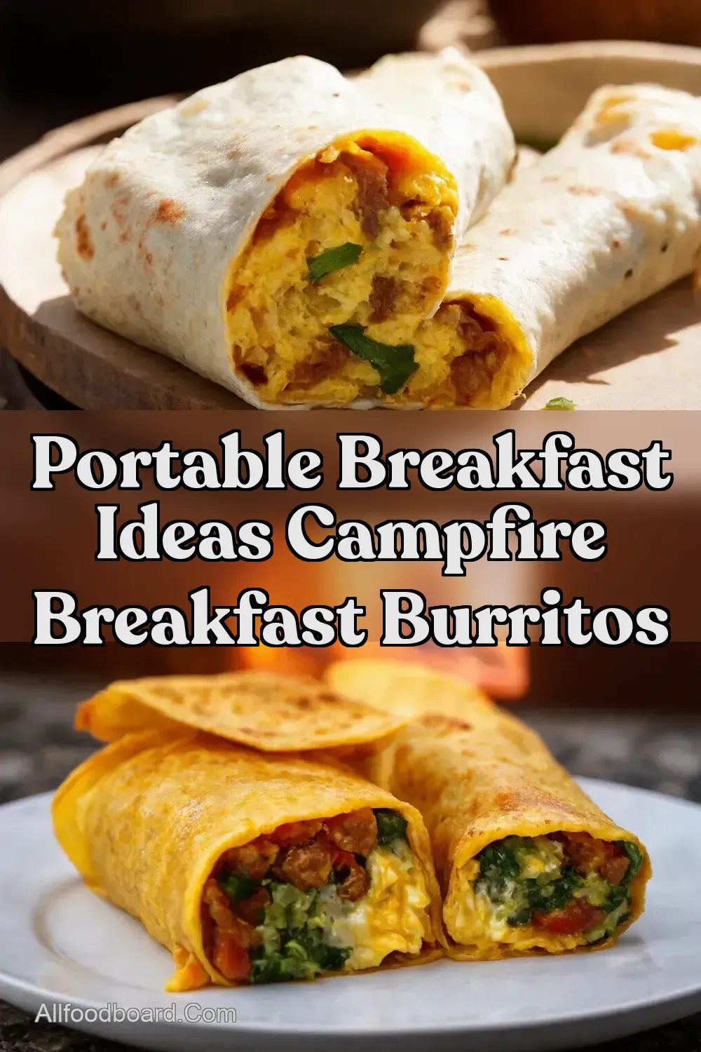 Campfire Breakfast My Easy Burritos for Camping Meals