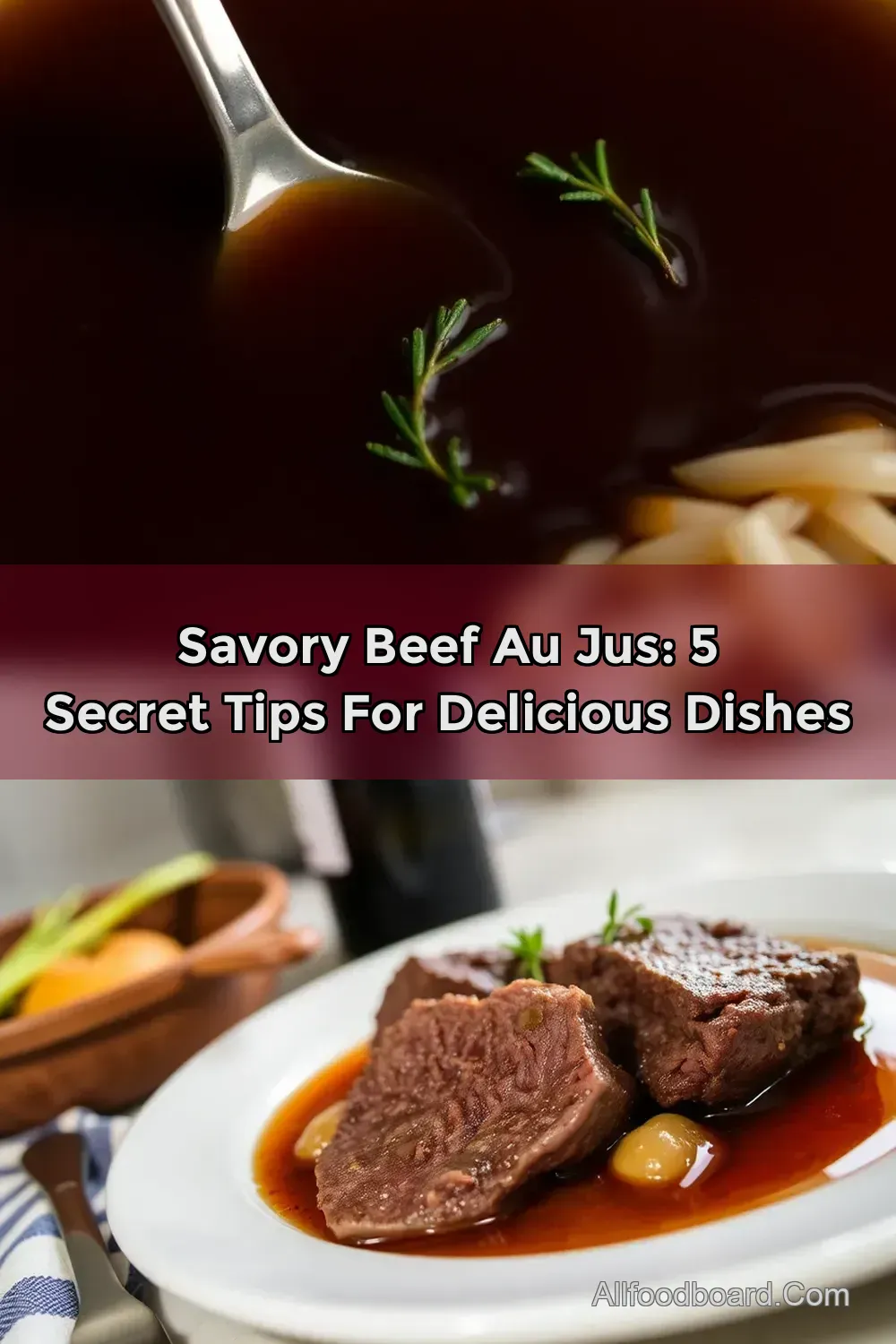 Classic Au Jus: Elevate Your Roast with This Savory Recipe