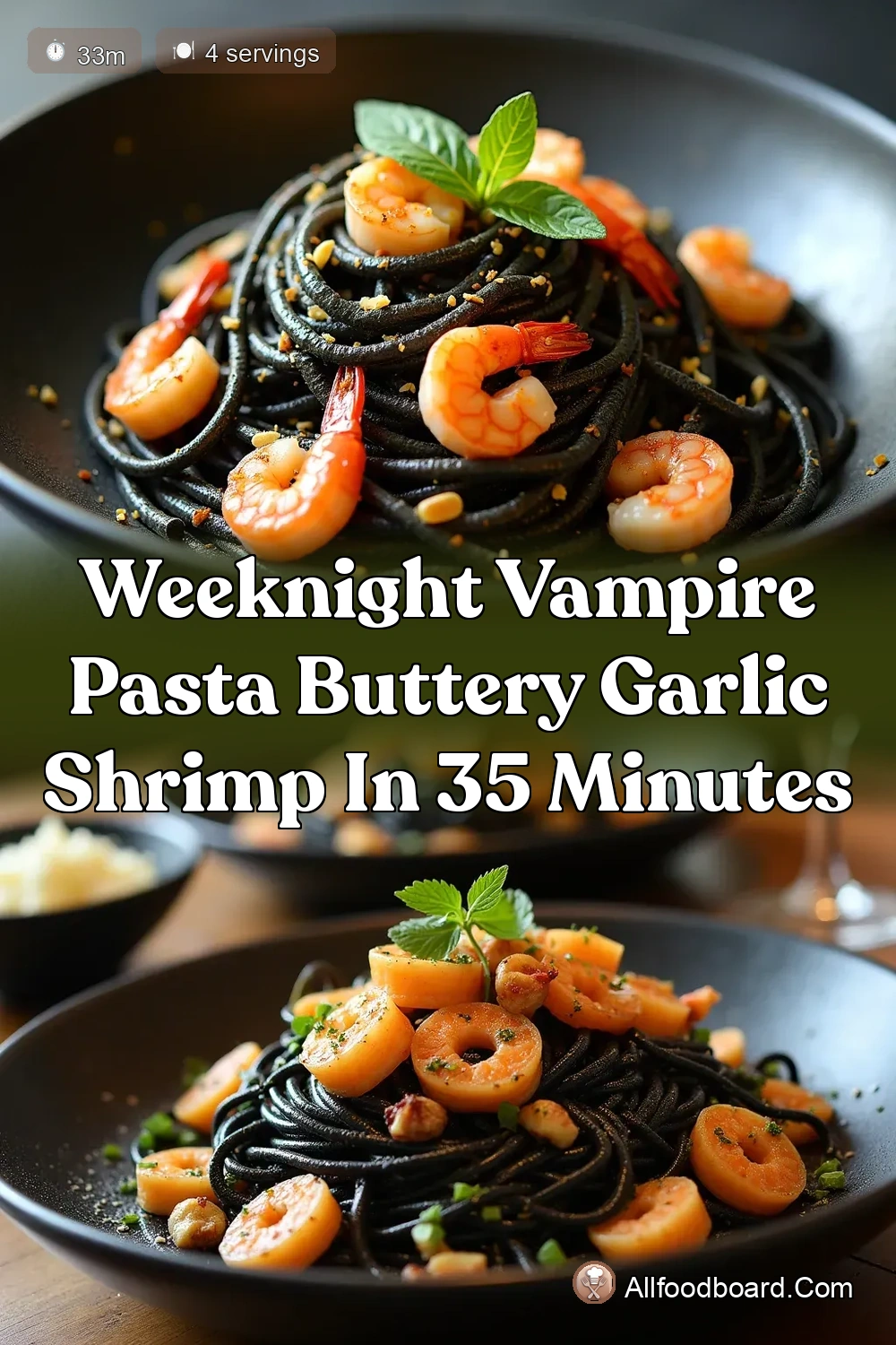 The Black Counts Feast Dramatic Squid Ink Vampire Pasta