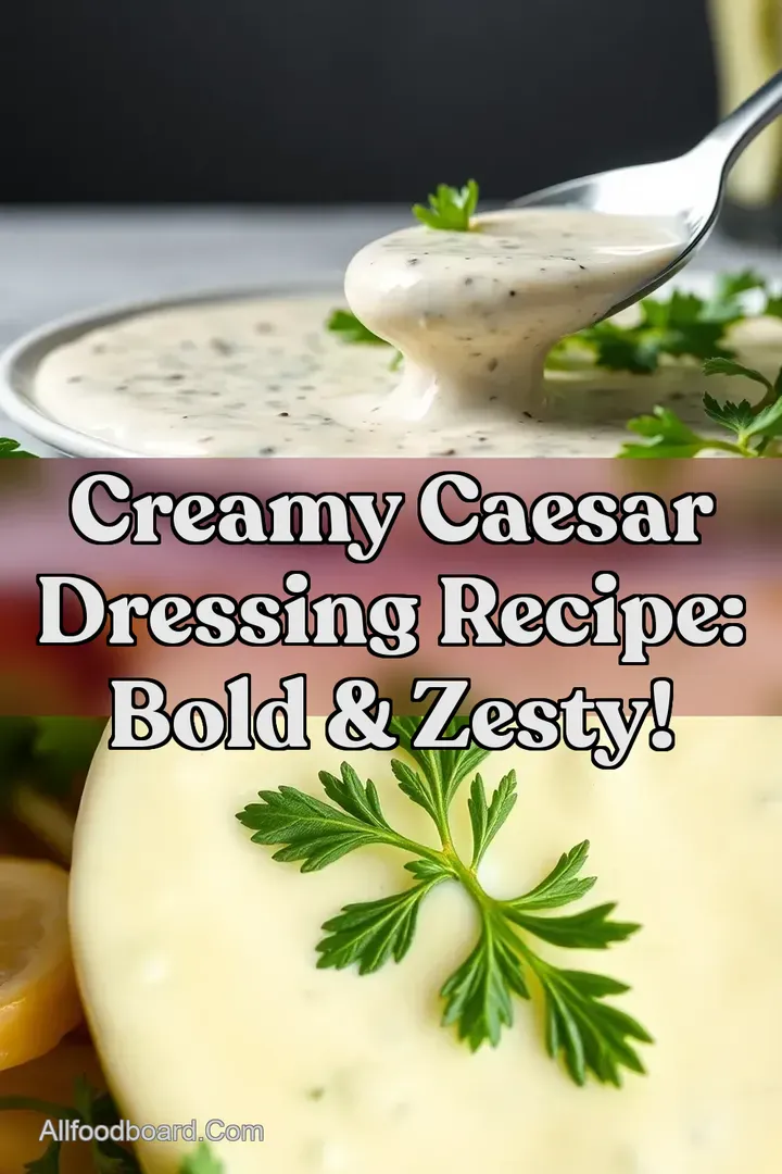 Classic Caesar Dressing Recipe: The Real Deal! - All Food…