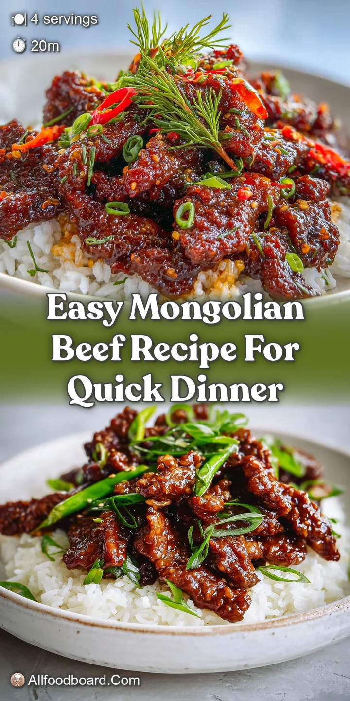 Mongolian Beef Recipe in 20 Minutes - All Food Board